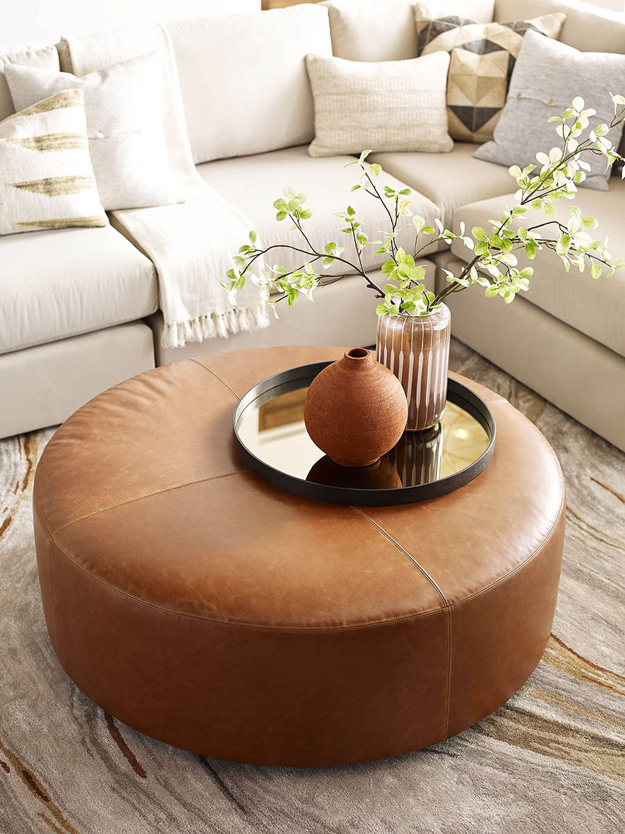 When to use a round ottoman + my favorite ones! - Posh Pennies